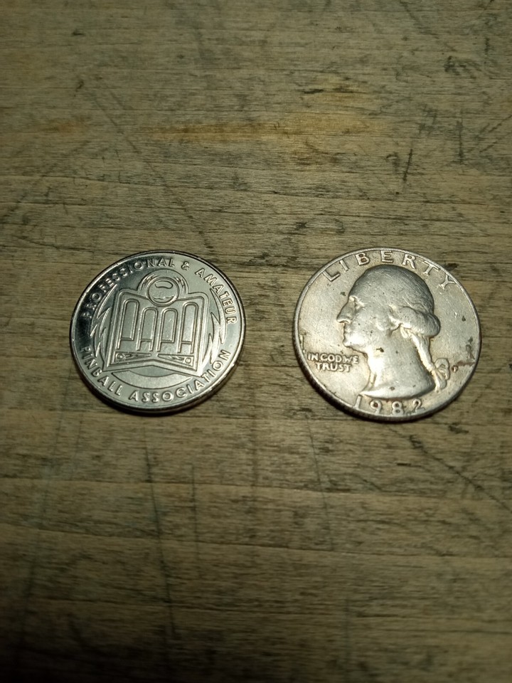 Vintage Pinball Arcade Token "PAPA Coin #4" In Good Shape! | eBay