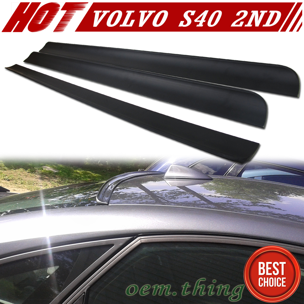 Fit FOR VOLVO S40 2nd REAR ROOF WINDOW SPOILER PUF 2004-2007 4D SEDAN ...
