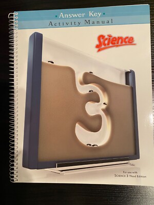 BJU Science 3 Activity Manual Answer Key for use with Science 3 Third ...