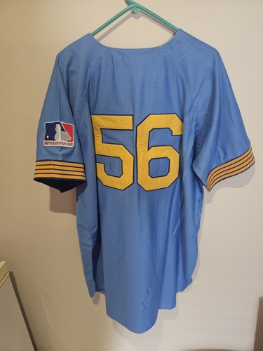 Jim Bouton #56 Seattle Pilots Jersey Sz 56 Mitchell & Ness 1969 ...