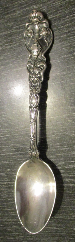 Antique Sterling Sigma Alpha Epsilon Unger Brothers Souvenir Spoon Art ...
