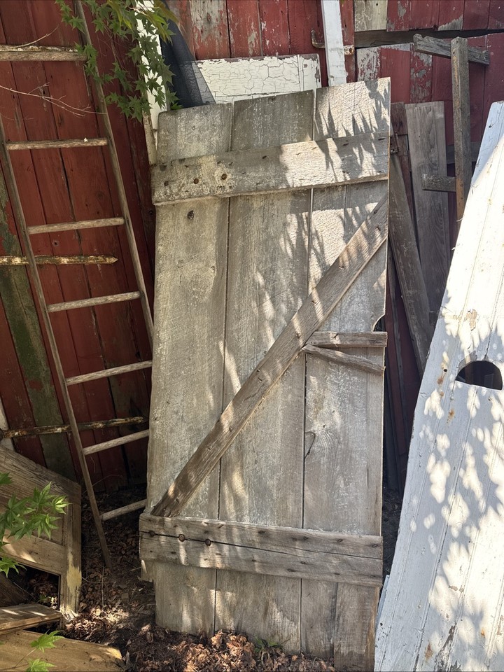 Antique Primitive Barn Door - back Door - Gate - Wood 81in X 34 | eBay