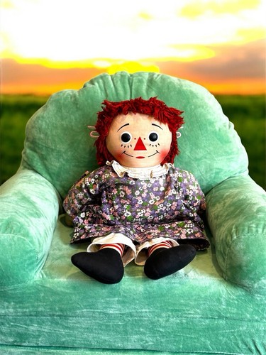 Raggedy Ann Doll in original dress 18" Knickerbocker Talking Doll 1960s ...