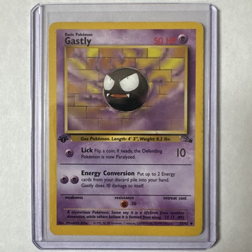 Gastly 1999 Pokemon TCG - Fossil - 1st Edition 33/62 | eBay