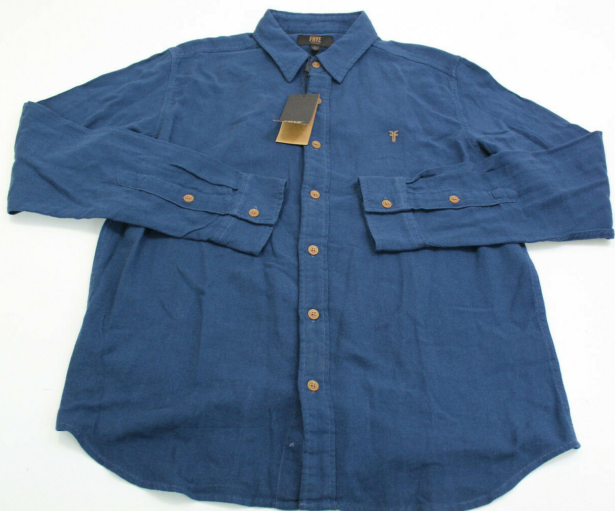 Frye Shirt Mens Long Sleeve Button Front Large L | eBay