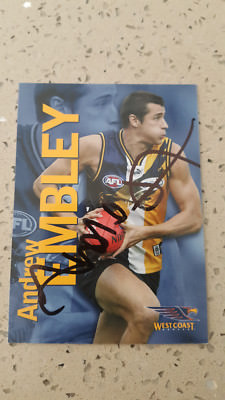 ANDREW EMBLEY WEST COAST CLUB SIGNED CARD RARE | eBay