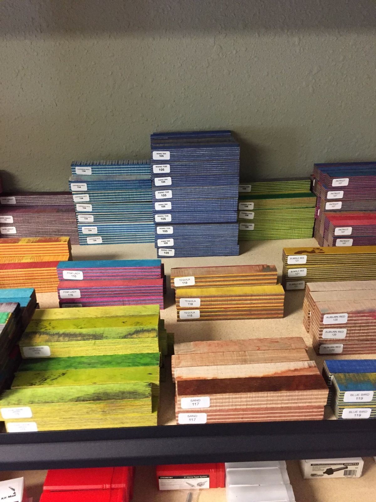 Spectraply Laminated Wood Pen Turning Blanks Set of 12 Blanks Assorted ...