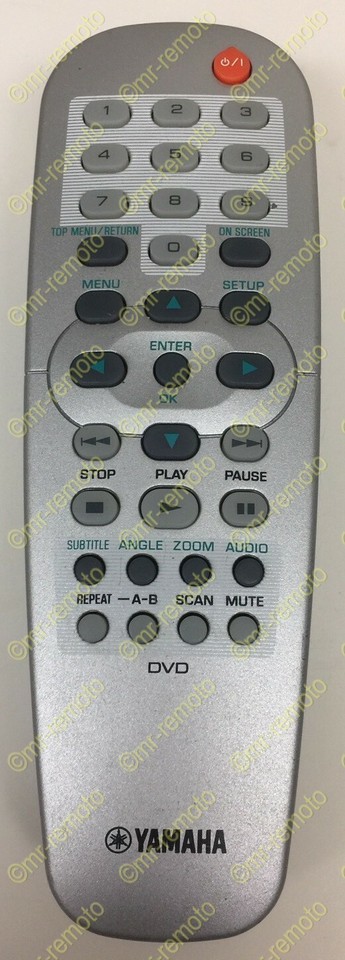 Genuine YAMAHA Remote Control for DVD Player Model DV-SL100 System YHT-F1500 | eBay