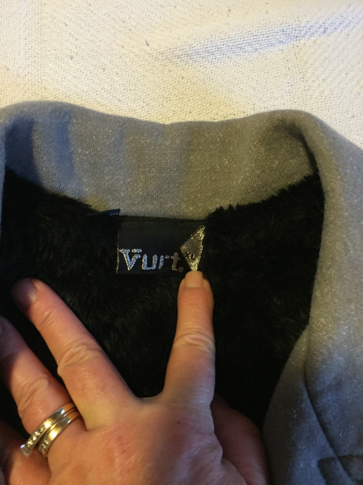 VURT Men's PacSun Light Gray Fashion Jacket Peacoat Style XL Faux Fur ...