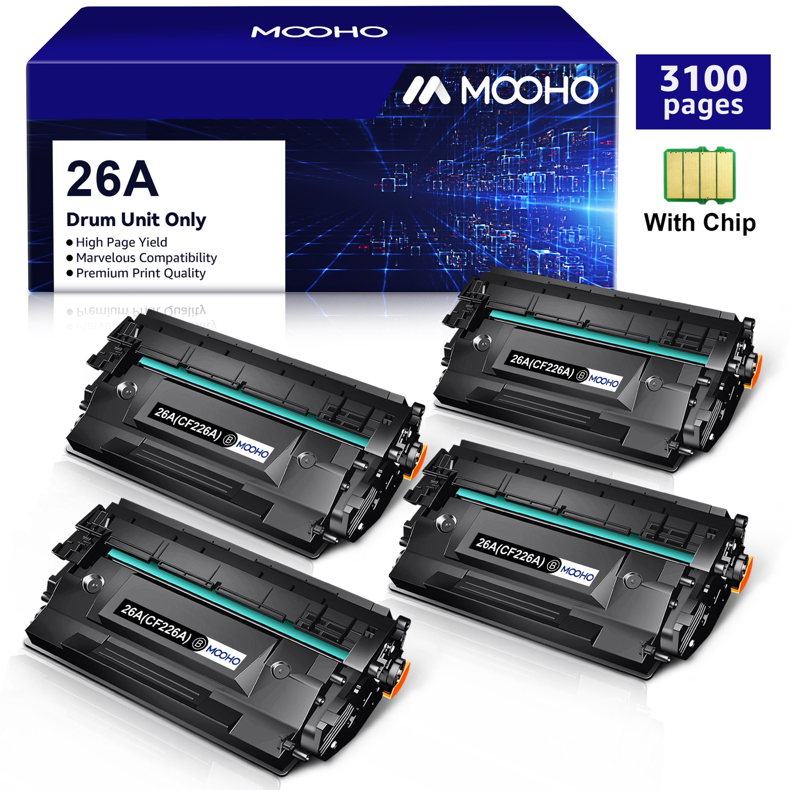 CF226A Toner Compatible With HP 26A Laserjet Pro M402dn M426 M402n ...