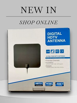 Digital HDTV Antenna | Ultra Thin | New In Box | Fast S/H | eBay