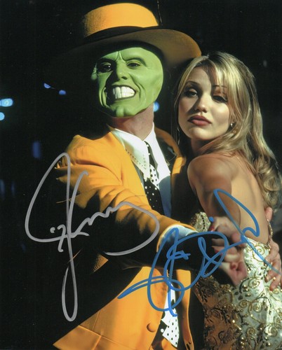 Autographed Jim Carrey & Cameron Diaz The Mask 8x10 Photo Signed with ...