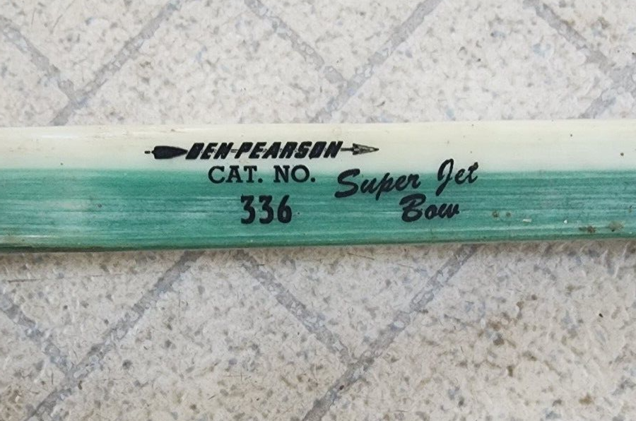 Ben Pearson Recurve Super Jet Bow # 336 Vintage Archery Hunting Bow 40 ...