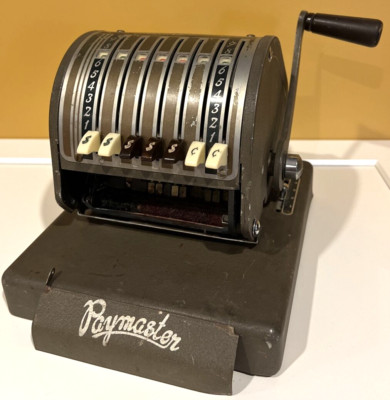 Cash Register, Adding Machines - Vintage Check Writer