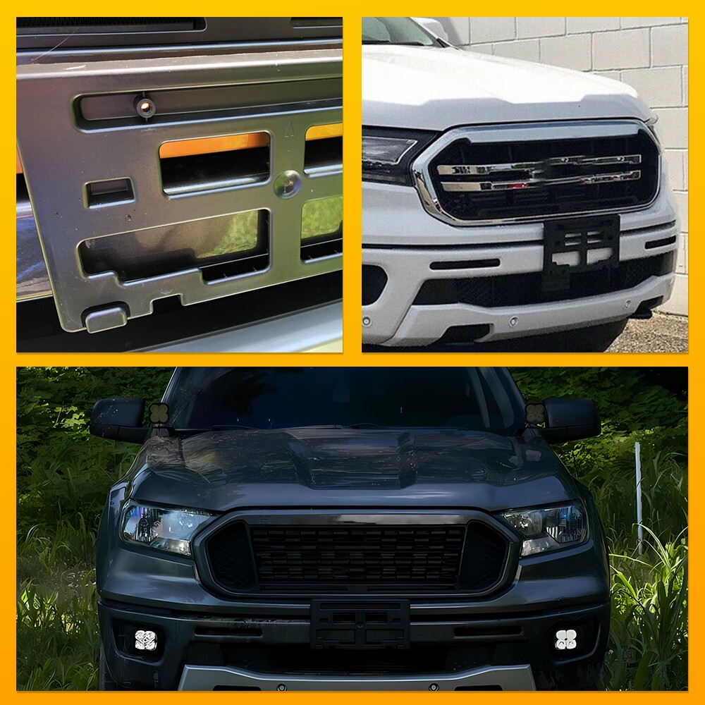 KB3Z17A385A New License Plate Brackets Front for Ford Ranger 2019 2020 ...