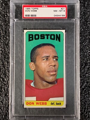 1965 Topps Football #21 Don Webb PSA 8 | eBay