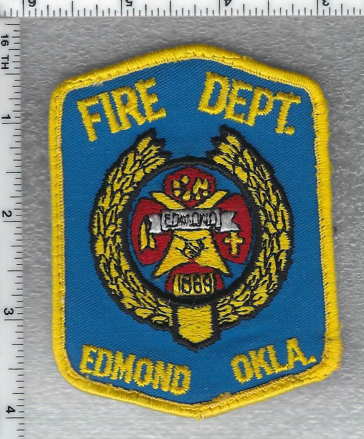 Edmond Fire Department (Oklahoma) Uniform Take-Off Shoulder Patch | eBay
