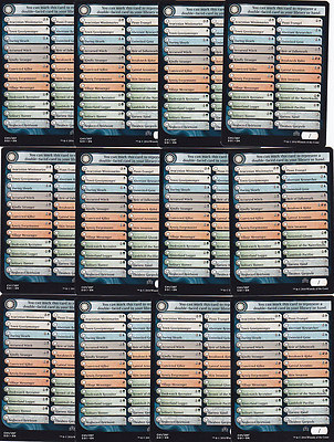 12x Double-Faced Sided card Checklist MTG Shadows Over Innistrad MINT ...