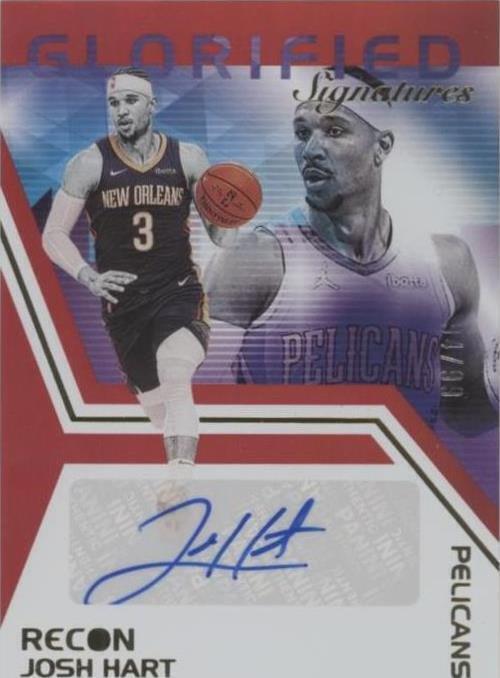 2020-21 Panini Recon - Glorified Signatures Josh Hart #GS-JSH Red /99 ...