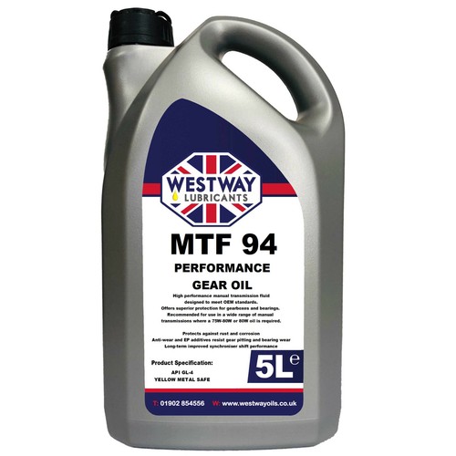 MTF 94 Manual Transmission Fluid MTF94 5 Litres Westway Lubricants 5L ...