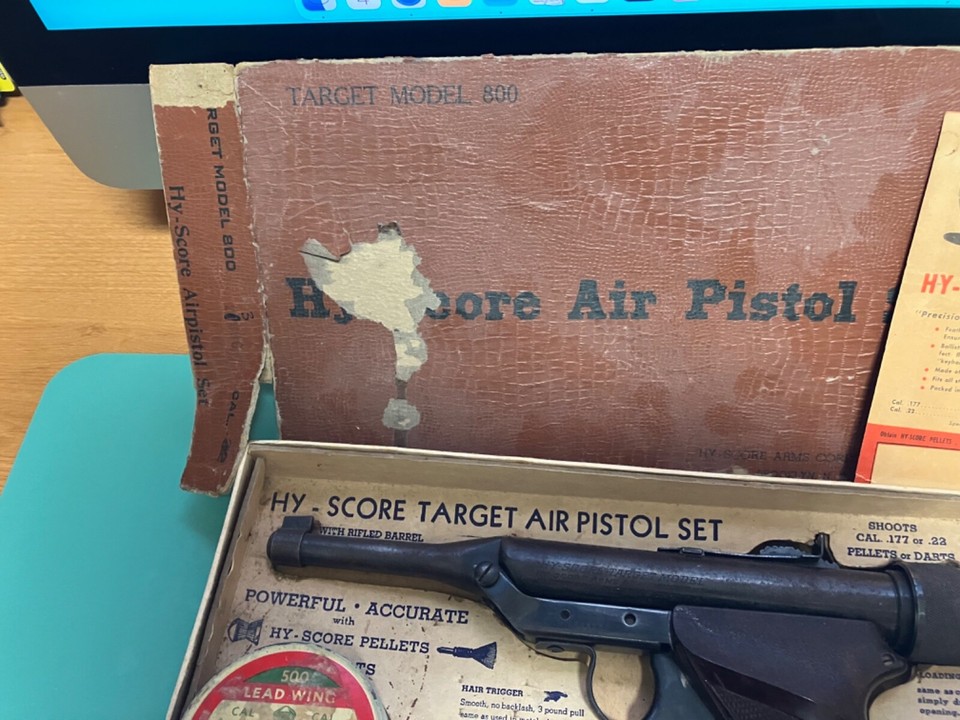 Hy-Score Model 800 22 cal target air pistol | eBay