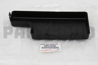826620K280 Genuine Toyota COVER, RELAY BLOCK, UPPER, NO.1 82662-0K280 ...
