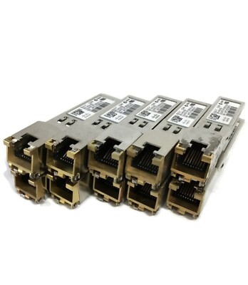 Lot of 10 Cisco 30-1410-03 GLC-T 1000Base-T SFP Transceiver Module ...