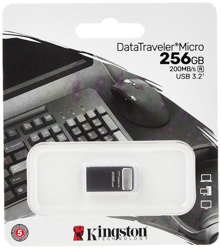 Kingston DataTraveler Micro USB Flash Drive 64GB 200MB/s Metal USB 3.2 ...