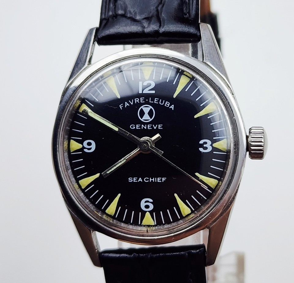 Unisex SWISS Vintage Watch FAVRE-LEUBA "Sea Chief" 61093. Midsize ...