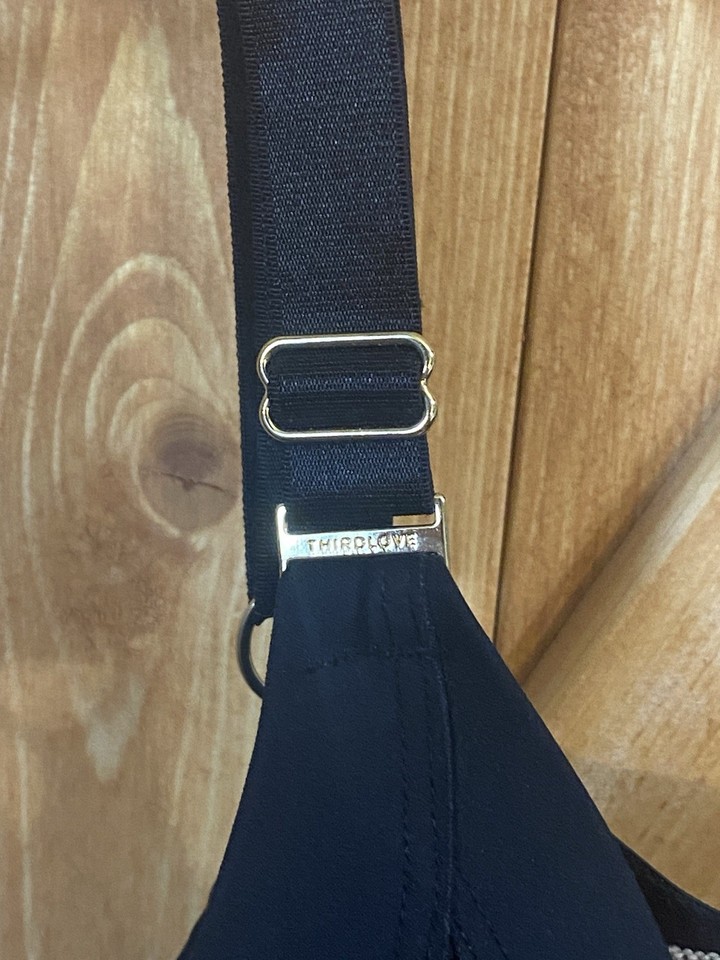 ThirdLove Bra Shadow Stripe Plunge Underwire Lined Cup Adjustable 42C ...