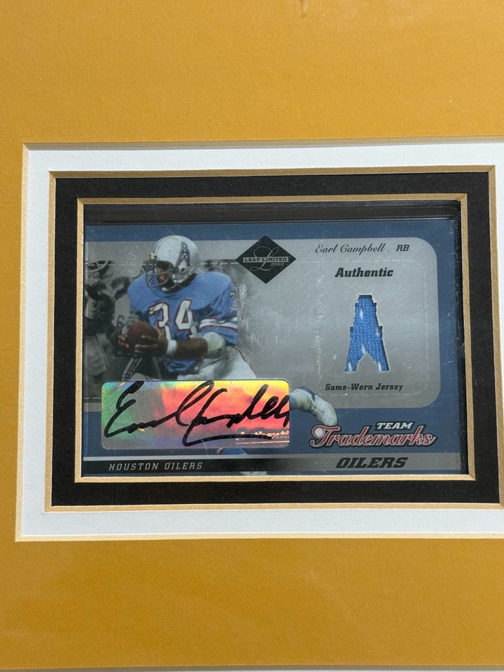 Hook 'Em Horns Ricky Williams & Earl Campbell Autographed Poster and ...