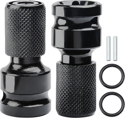 2-Piece Socket Adapter: 1/2-Inch Square Drive to 1/4-Inch Hex Shank ...