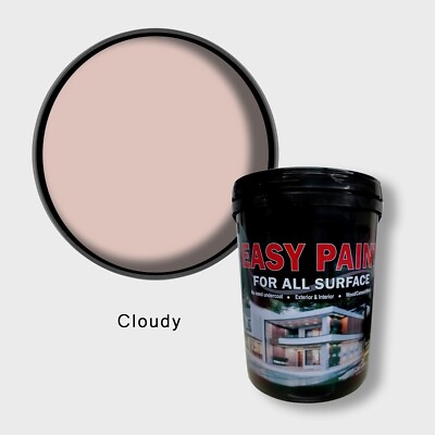 Cloudy, Easy Paint 5L/1.3gal - Mid Sheen (Interior Wall) JS24 Red Shade ...