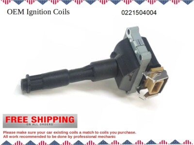 Single Ignition Coil For 1994-2009 BMW V6 /OEM 0221504004, 12131703227 ...