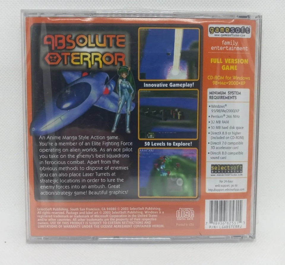 Absolute Terror: Action Strategy Manga Style PC Game * Win 98/ME/2000 ...