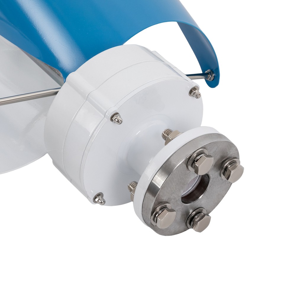 12V DC 3-Blades Helix Wind Power Turbine Generator Vertical Axis ...