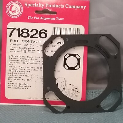 NEW SPC 71826 FULL CONTACT REAR WHEEL ALIGNMENT SHIM CAMBER 3/4"/TOE 3/ ...
