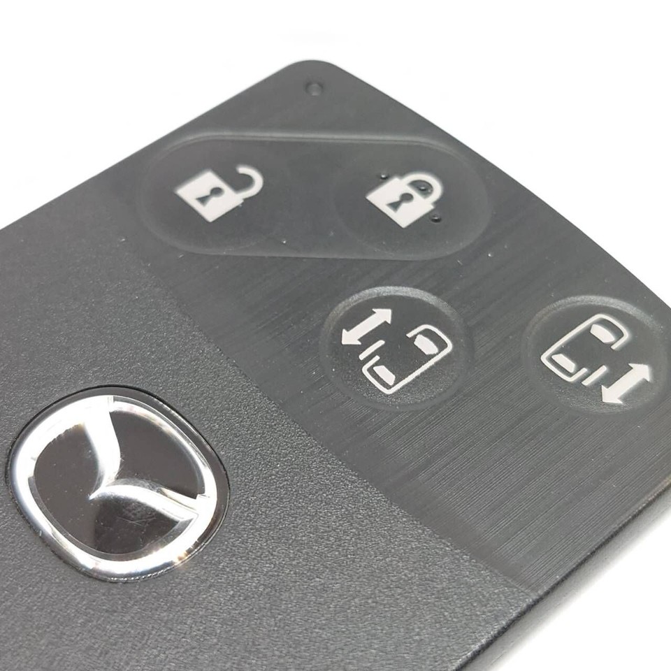 OEM Mazda 4 Button Genuine Smart Key Card - Fits Mazda 3, 6, CX-5, CX-9 ...