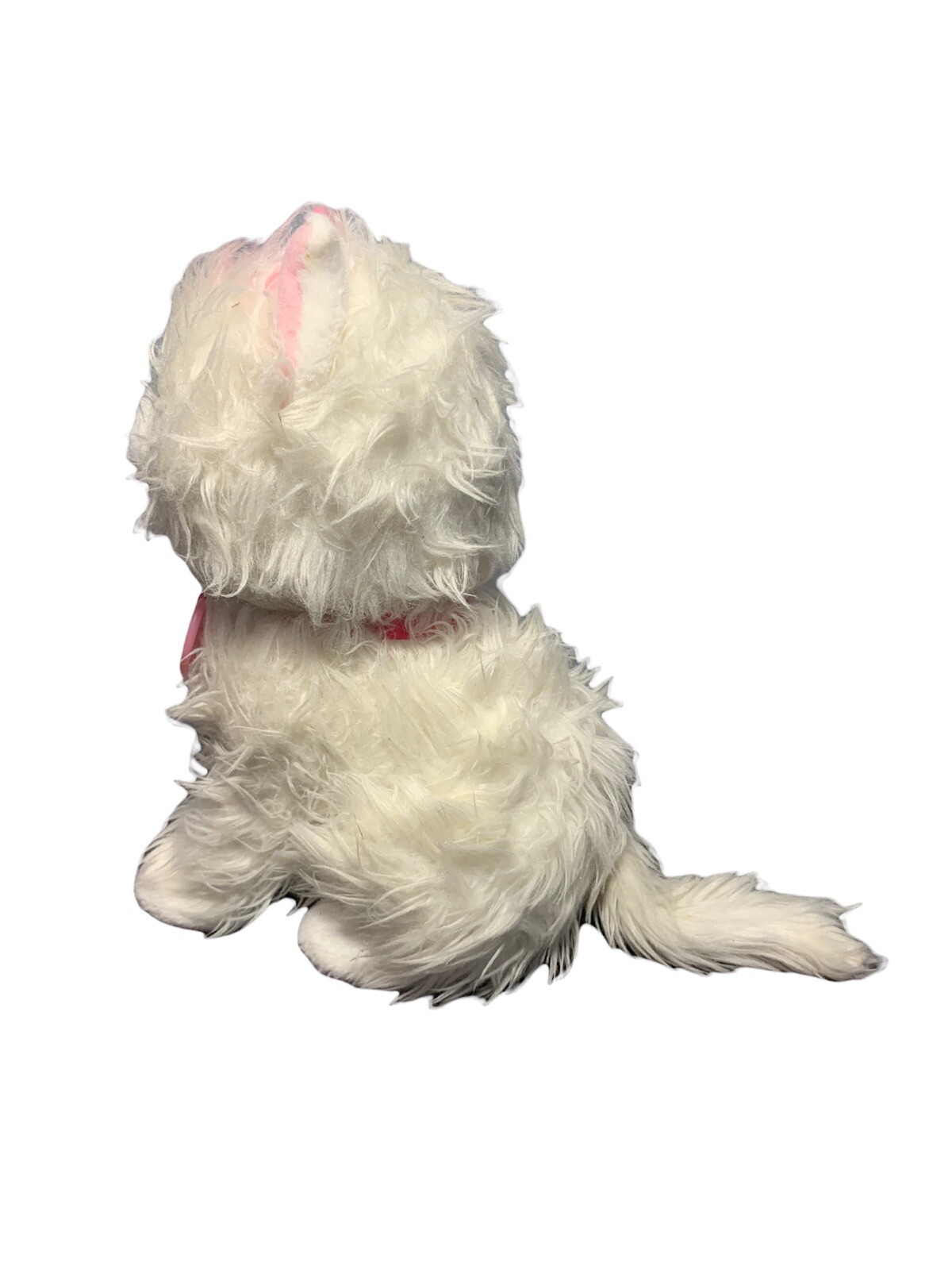 Animagic Scruffies White Kitten Cat 10" Interactive Plush Toy Meows ...