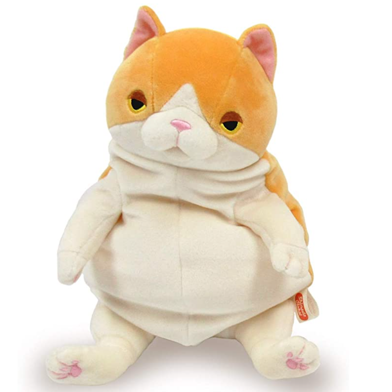 Shinada Global Mochi-Neko Cat Orange M Size Plush Doll Stuffed Toy ...