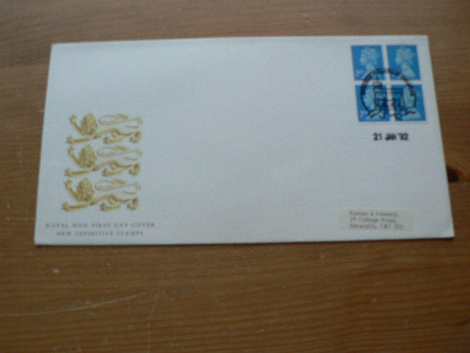 Royal Mail Definitive First Day Covers, 1st + 2nd Class NVI Machin ...