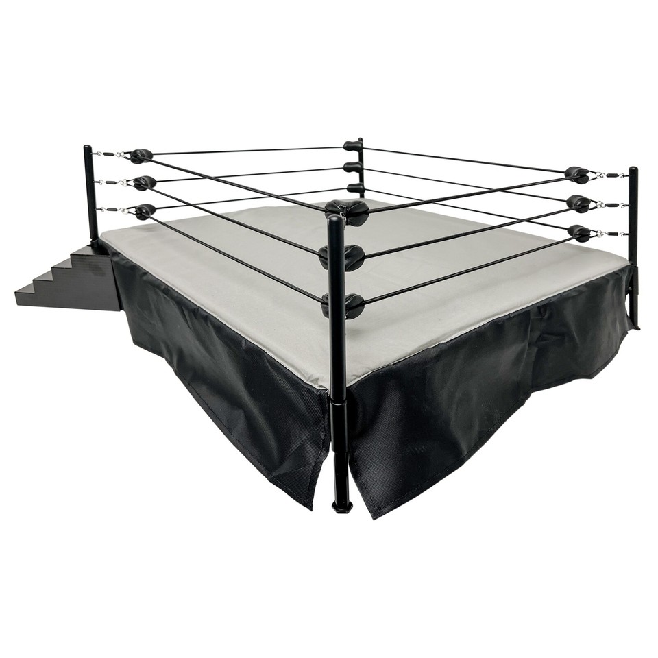 Premium Metal Real Scale Wrestling Ring for WWE & AEW Wrestling Action ...