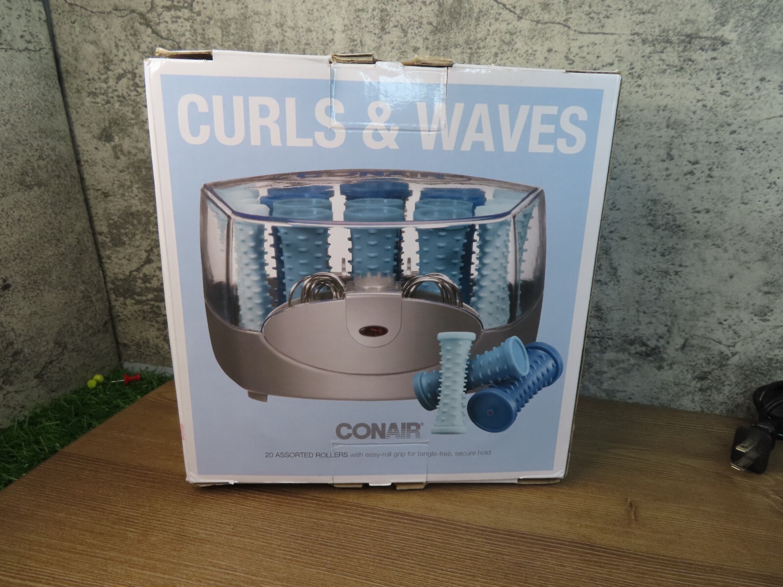 CONAIR COMPACT MULTI-SIZE HOT ROLLERS, BLUE HS34XAM – NEW OPEN BOX | eBay