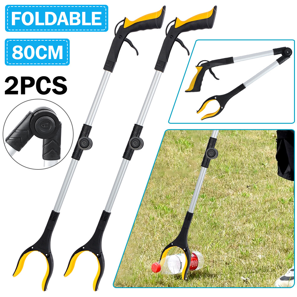 1/2/5X Aluminium Pick Up Tool Reacher Grabber Extend Hand Trash Picker ...