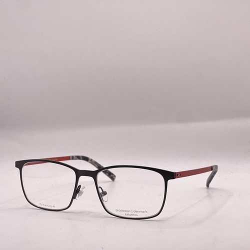Prodesign Denmark Mens Stitch 2 Square Titanium Eyeglasses Black/Red | eBay
