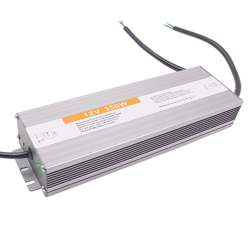 12/24V 60-600W LED Driver Power Supply Transformer Waterproof IP67 for ...