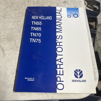 OEM NEW HOLLAND OPERATORS MANUAL TN55 TN65 TN70 TN75 TRACTOR | eBay