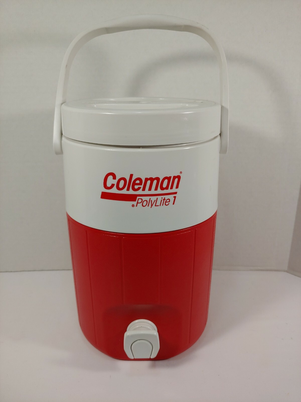 Vintage Coleman Water Jug Cooler Polylite 1/2 Gallon 5590 Jug White ...