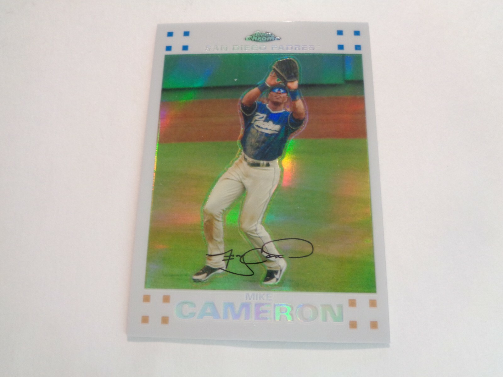 2007 Topps Chrome White Refractor Mike Cameron Card #183 Serial #635/ ...