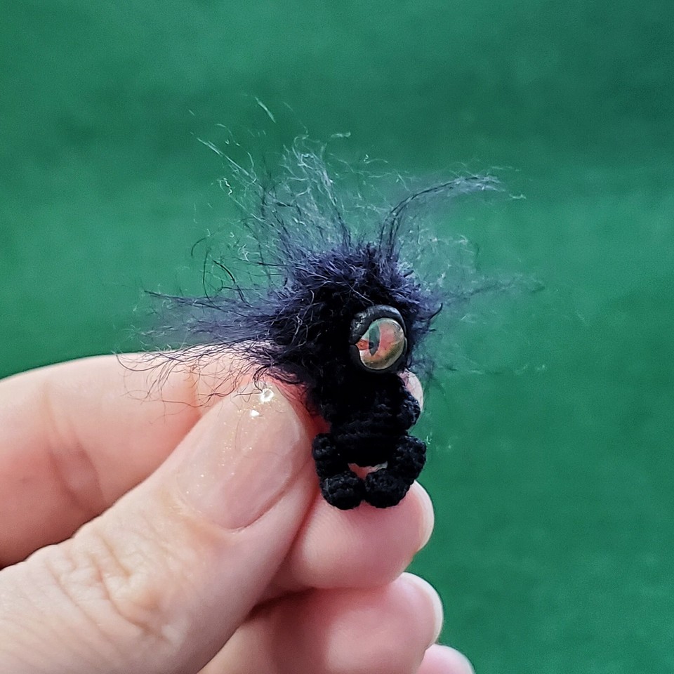 Custom micro monster Cyclop. Dollhouse miniature Eyeball Halloween ...